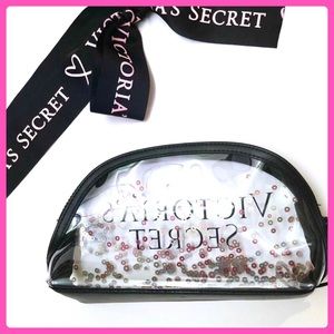 Victoria's Secret | Bags | New Victorias Secret Clear Sparkle Makeup ...